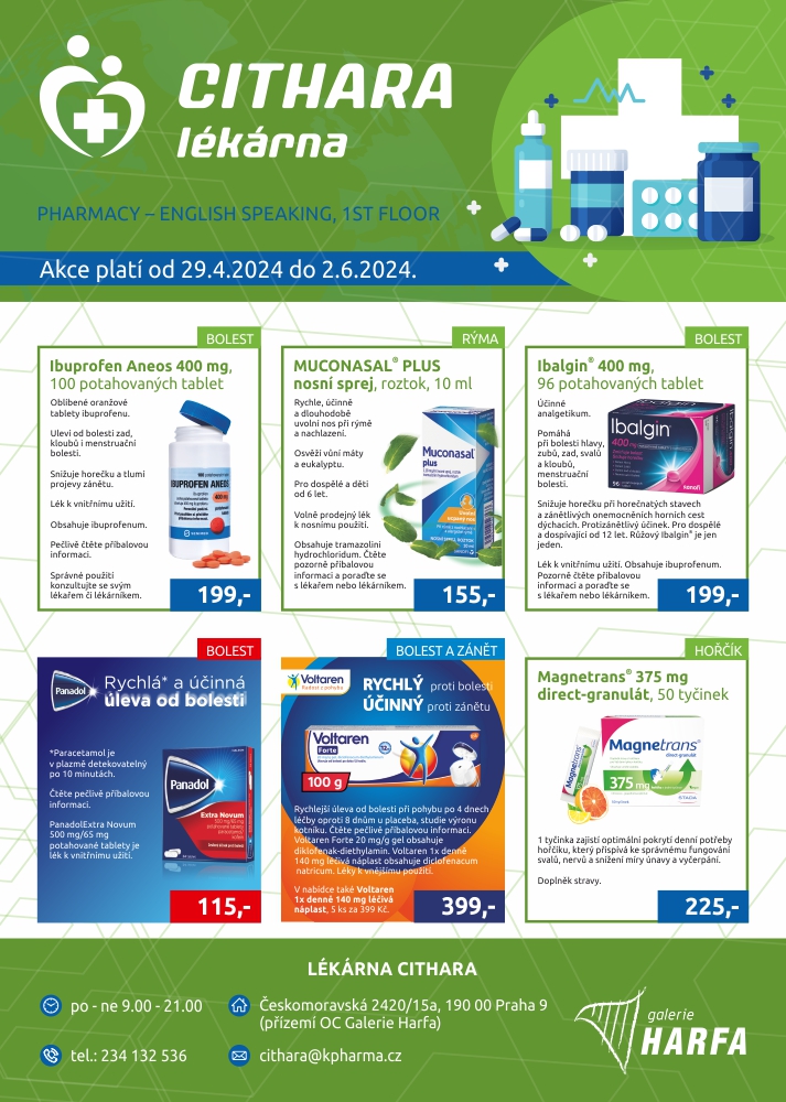 Lékárna Cithara v OC Harfa